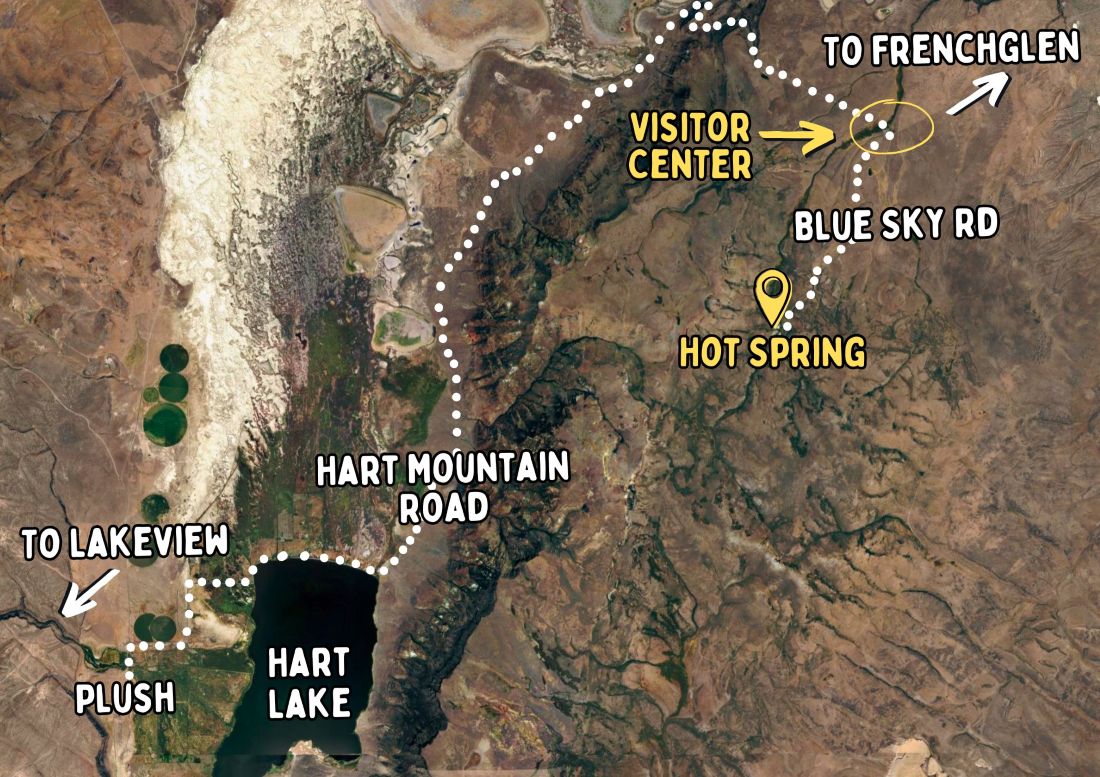 Hart Mountain Hot Springs Oregon - How to do it Right (+Maps)